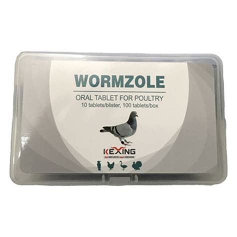 خرید و قیمت قرص خوراکی ضد انگل پرندگان ورمزول ورق ده عددی Wormzole از
