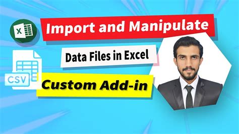 How To Import And Manipulate Data Files In Excel With A Custom Add In Youtube