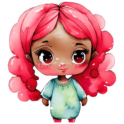 Africanamerican Muslim Anime Girl Graphic · Creative Fabrica