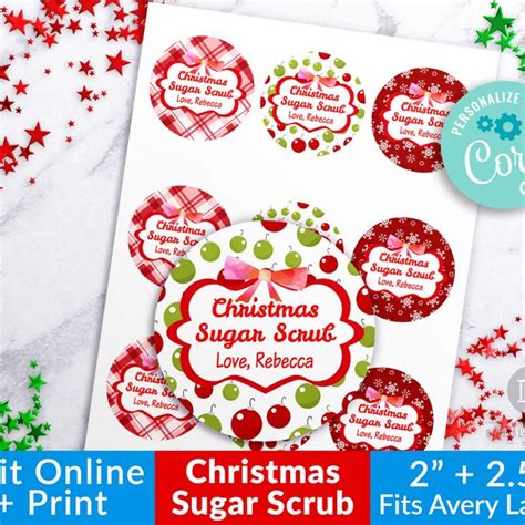Sugar Scrub Label Etsy