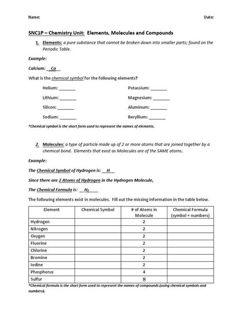 Atomic Structure Ch3 Worksheet Answers