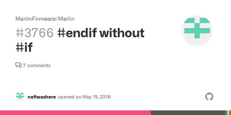 Endif Without If Issue 3766 MarlinFirmware Marlin GitHub