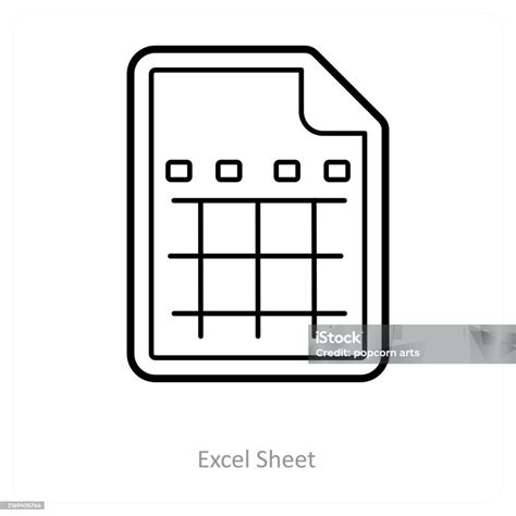 Excel Sheet Stock Illustration Download Image Now Concepts