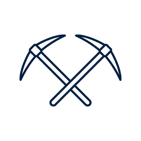 Premium Vector Mining Pickaxe Vector Icon Mining Cryptocurrency Symbol Illustration