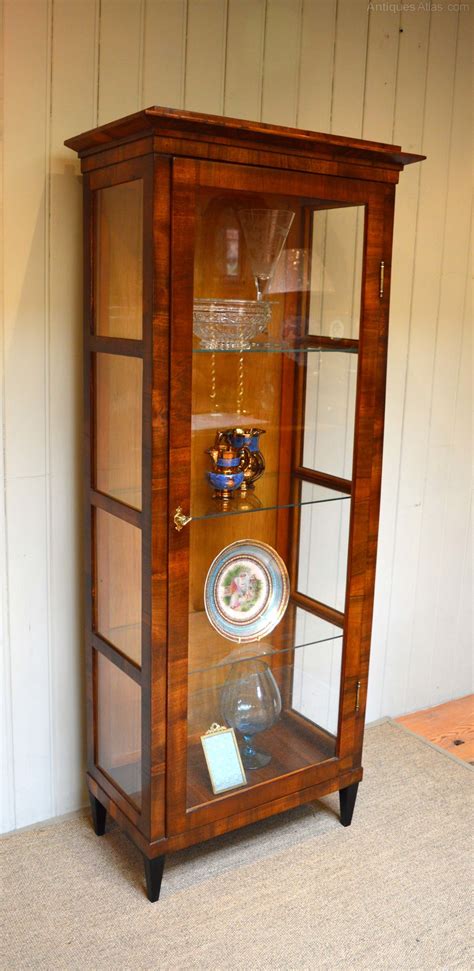 Walnut Glass Display Cabinet Antiques Atlas