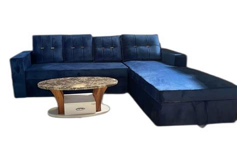 5 Seater Navy Blue Corner Sofa Cum Bed Wooden At Rs 35000 In Adipur Id 2848993058048