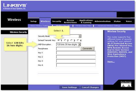 Set Up 128 Bit WEP Wireless Security On A Cisco Small Business VoIP