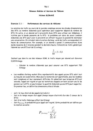 Corrigé de lexamen TS Université Abou Bekr Belkaid de Tlemcen Faculté de Technologie Studocu