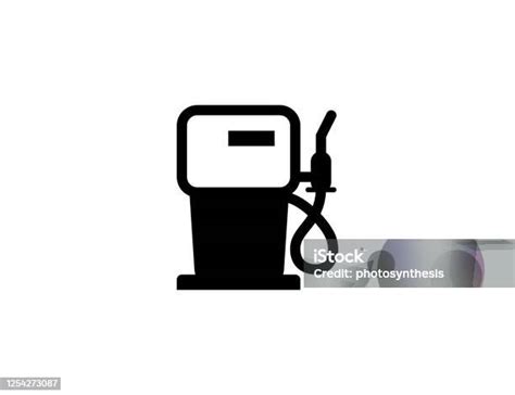 Ikon Pompa Bahan Bakar Terisolasi Gas Minyak Simbol Pom Bensin Vector