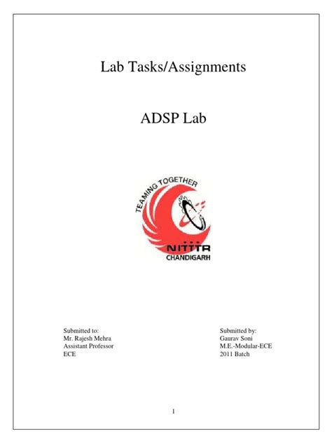 Advanced Digital Signal Processing Lab Pdf Low Pass Filter