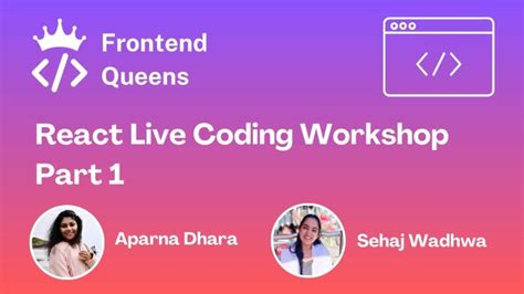 Frontend Queens On Linkedin React Live Coding Workshop Part 1