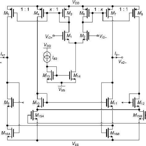 Transistor Level Schematic Of The Transconductor Download Scientific Diagram
