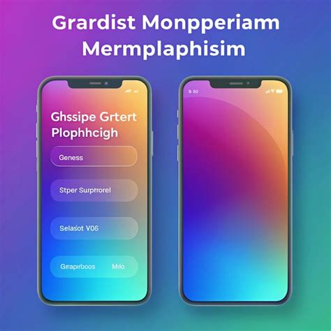 Gradient Glassmorphism Mobile App Template For Modern Ui Premium Ai