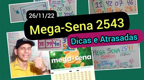 Dicas para Mega Sena 2543 Análise e Atrasadas YouTube