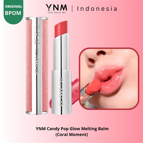 Jual Ynm Candy Pop Glow Melting Balm Coral Moment Shopee Indonesia