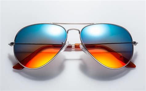 Premium Photo Stylish Sunglasses On White Background