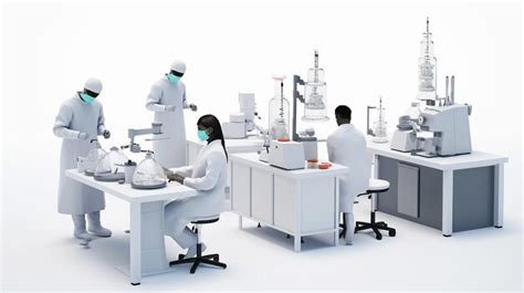 Premium Photo 3d Illustration Working Scientists In Laboratory