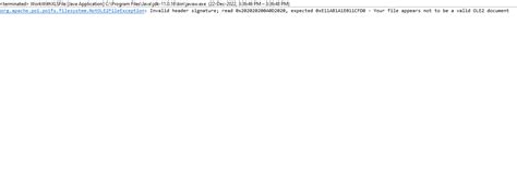 How To Solve Getting Ole2 Exception While Opening Xls Excel File