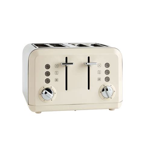 Spectrum Cream 4 Slice Toaster Dunelm