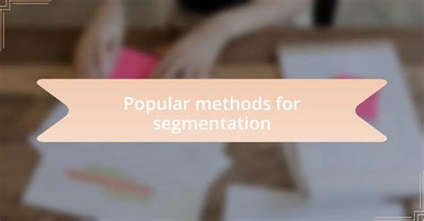 My Insights On Customer Segmentation