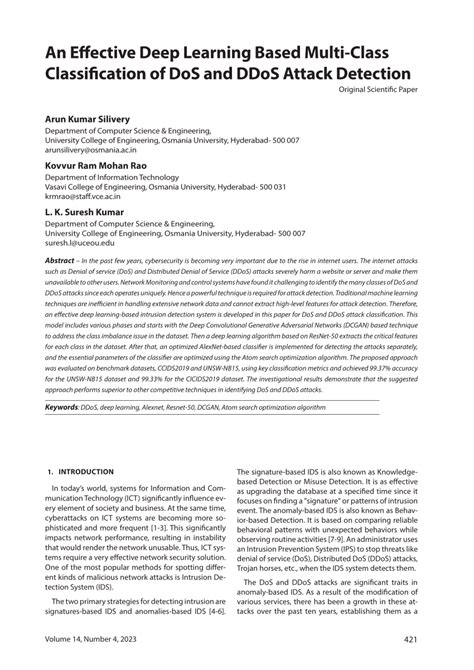 pdf an effective deep learning based multi class classification of