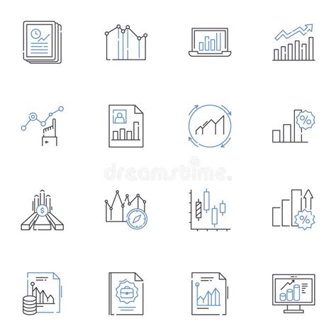 Hypothesis Testing Line Icons Collection Significance Null