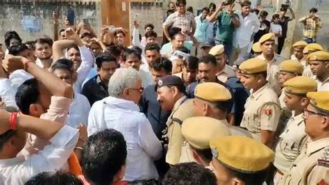 Mp Dr Kirori Lal Meena In The Custody Of Gangapur City Police Amar
