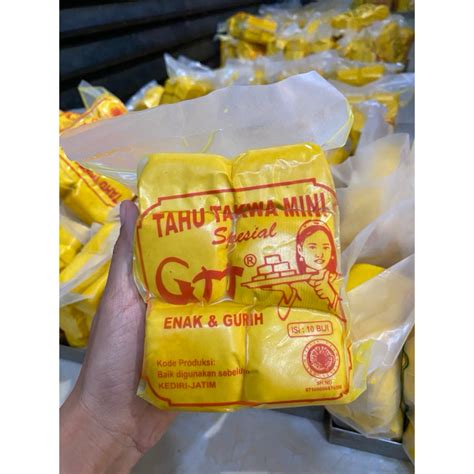 Jual Tahu Takwa Mini Tahu Kuning Mini Khas Kediri Isi 10 Pcs Shopee Indonesia