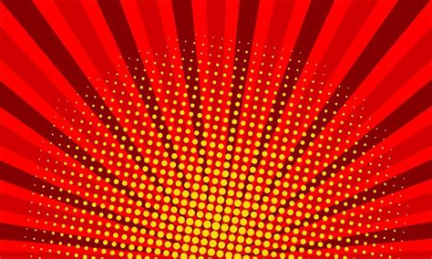 Premium Vector Comic Red Burst Background Design