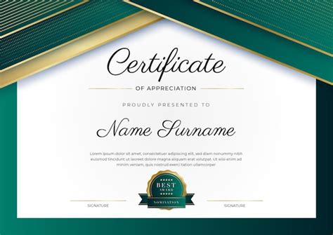 Certificate Green 이미지 Freepik에서 무료 다운로드