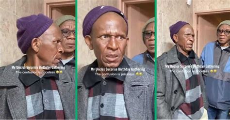 Uncles Confused Reaction To Surprise Birthday Party Goes Viral And Has