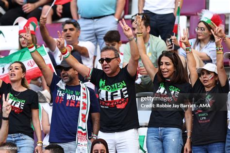 Iran Fans Protest During The Fifa World Cup Qatar 2022 Group B Match