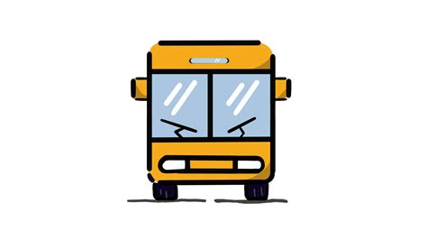 Cute Bus In White Background With Green Screen 46030858 Stock Video At Vecteezy