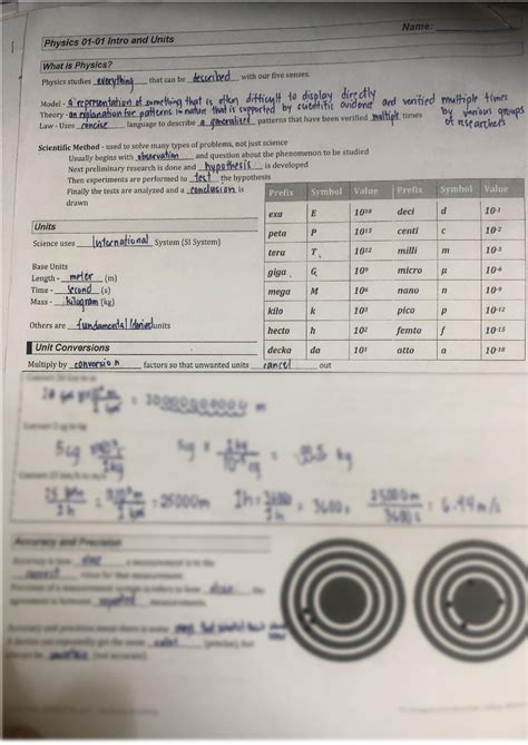 SOLUTION Physics Intro And Units Studypool