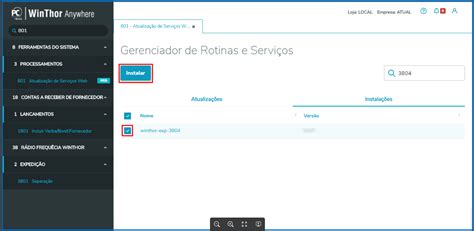 WINT Como instalar a rotina 3804 Gerenciamento de Operação WTA