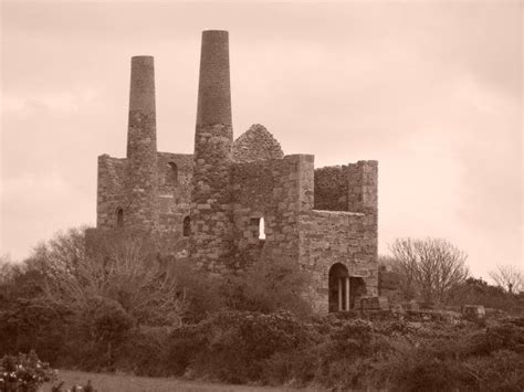 Wheal Peevor Copper Mine Near To Redruth And Portreath In Cornwall