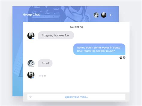 group chat view sketch freebie download free resource for sketch