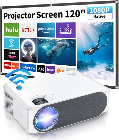 Amazon Com 5G WiFi Projector 4K Supported ACROJOY Full HD Native 1080P Projector With 120