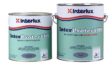 Interlux Interprotect Hs Epoxy Primer Kit Gray Gallon Boat Builder