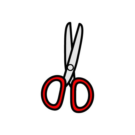 かわいいはさみの無料イラスト・商用フリー オイデ43