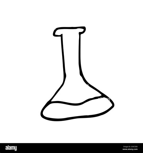 Erlenmeyer Flask Vector Doodle Conical Flask Icon Stock Vector Image
