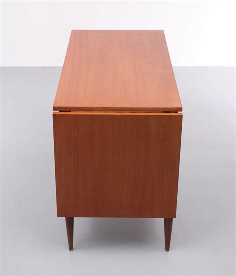 Danish Teak Drop Leaf Writing Desk By Arne Vodder 1960s For Sale At 1stdibs Arne Pander