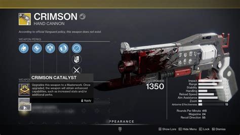 How To Get Crimson Exotic Hand Cannon In Destiny 2