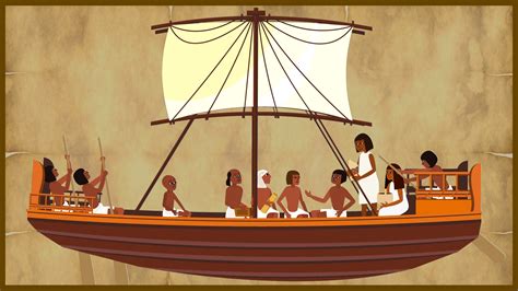 Ancient Egyptian Nile River Boats