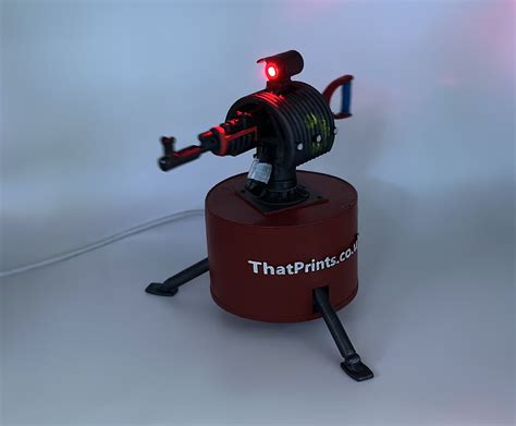 Rust Game 3d Printed Auto Turret Customisable Name Etsy