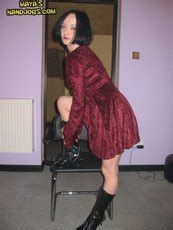Sexy Babe Maya Lifts Her Red Dress And Shows Her Pussy Photos