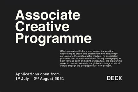 Deck Creative Associate Programme Singapore Art And Gallery Guide Art