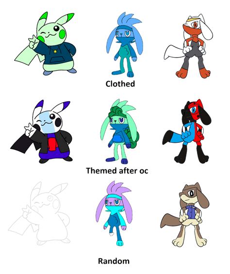 Pikachu Raboot And Riolu Adoption Closed By Theredbrickgamer On Deviantart