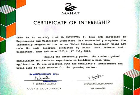 Kathirvel Paramasivam On Linkedin Internship Lowcode Nocode Appdevelopment Diyprojects