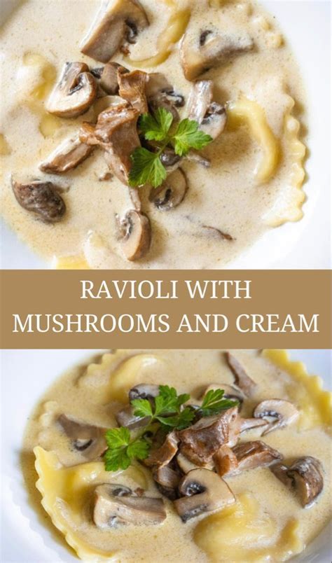 Mushroom Ravioli In A Rich And Decadent Mushroom Cream Sauce Artofit